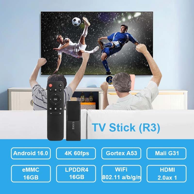 Android Tv Stick TVR3 convertidor a Smart TV - Android 16.0 | Mesirve